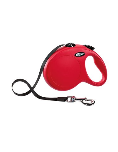 NEW FLEXI CLASSIC COMPACT Colore ROSSO Misura 3 mt - fino a 12 kg